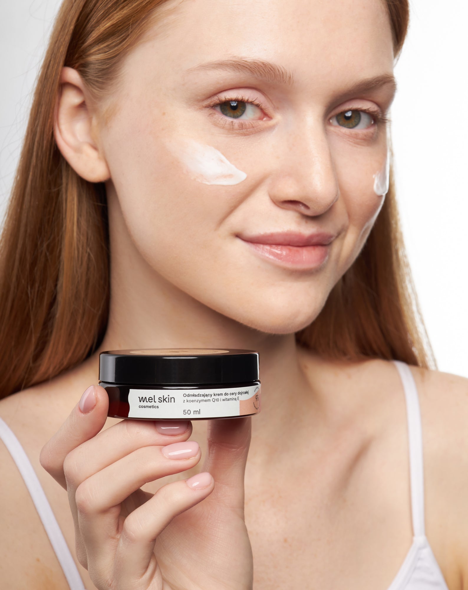 Föryngrande kräm för mogen hud med koenzym Q10 och vitamin E Mel Skin